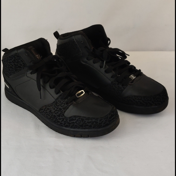 FUBU | Shoes | Fubu Black Laceup Hightop Athletic Shoes | Poshmark
